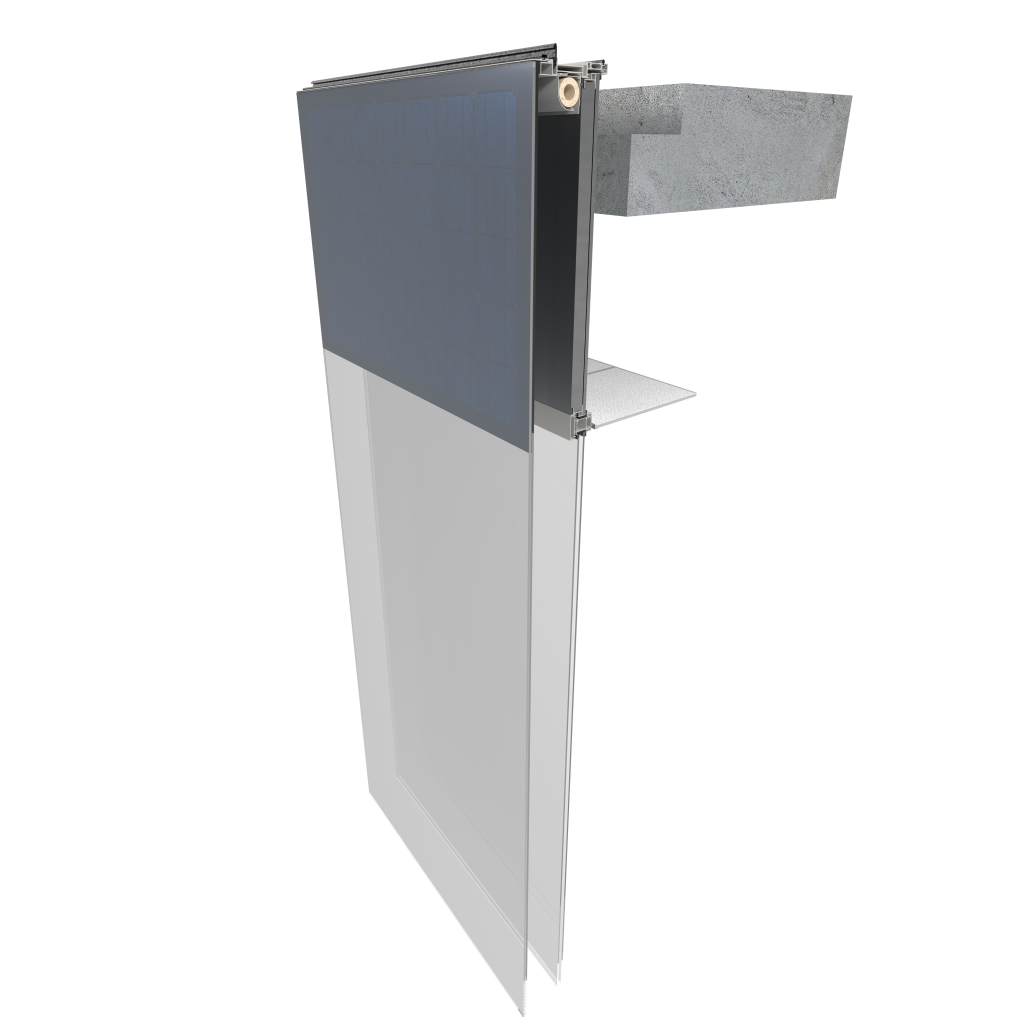 Unitized double skin facade PV With Low E – SMARTCON
